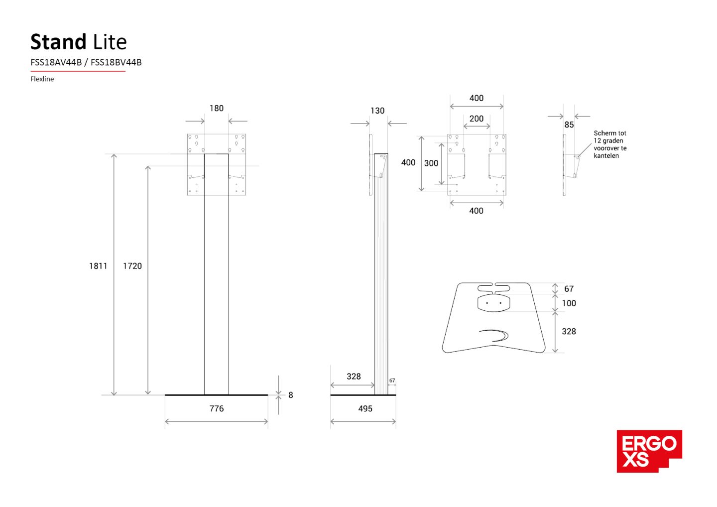 Stand Lite for your screen | ErgoXS